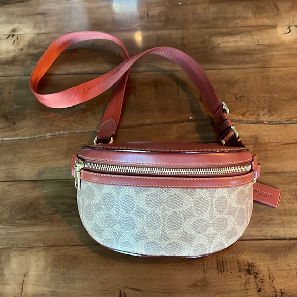Coach | Bags | Coach Coated Canvas Signature Bethany Belt Sling ...